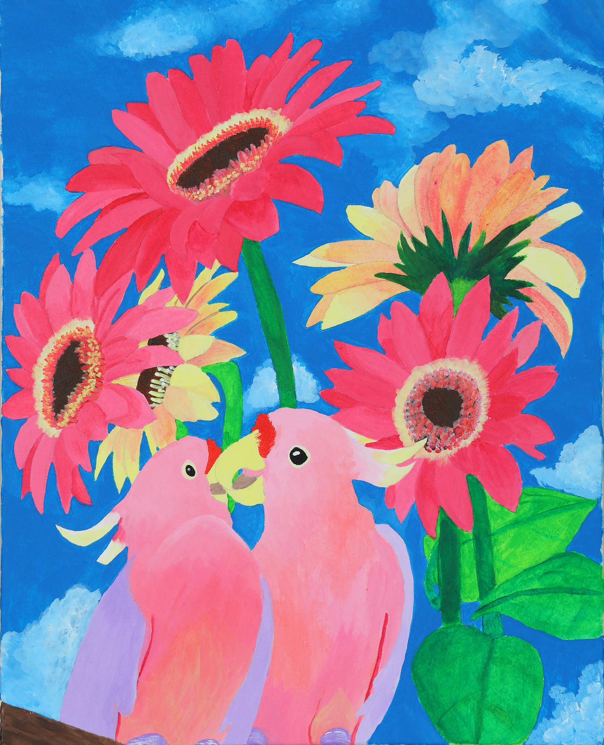 Gerbera and her friendly parrot | PICFA official online shop